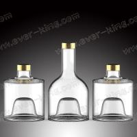 China 375ML 500ML Pyramid Shaped Liquor Glass Bottles for sale