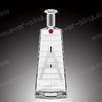 China 750ml Double Tower Shaped Liquor Glass Bottles for sale