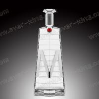 China 750ml Double Tower Shaped Liquor Glass Bottles for sale