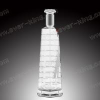 China 750ml Double Tower Shaped Liquor Glass Bottles for sale