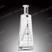 China 750ml Double Tower Shaped Liquor Glass Bottles for sale