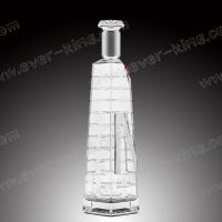 China 750ml Double Tower Shaped Liquor Glass Bottles for sale