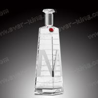 China 750ml Double Tower Shaped Liquor Glass Bottles for sale