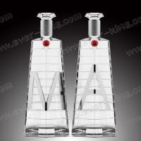 China 750ml Double Tower Shaped Liquor Glass Bottles for sale