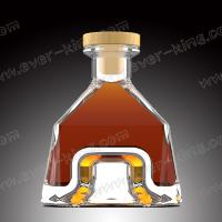 China OEM 750ml Brandy Glass Bottle With Plastic Screw Top for sale