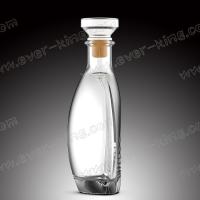 China High White Flint Glass 700ml Luxury Liquor Bottles For Brandy for sale