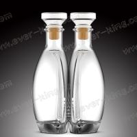 China ISO9001 500ml Flint Glass Liquor Bottles For Cognac for sale