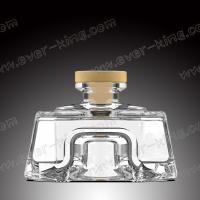 China Extra Flint Rum Glass Bottle 750ml With Cork Cap for sale