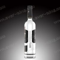 China OEM 750ML Embossing Flint Glass Bottle For Luxury Liquor for sale