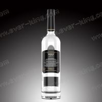 China OEM 750ML Embossing Flint Glass Bottle For Luxury Liquor for sale