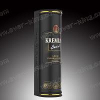 China Exquisite 4c Offset Printing PU Leather Glass Bottle Box for sale