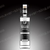 China 500ML Flint Glass Vodka Liquor Bottle With Cork Seal for sale