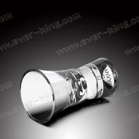 China Customized Double Layer Spirits Transparent Glass Cup 35ml for sale