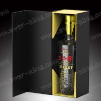 China Custom Frosted Vodka Glass Bottles Electroplating 250ml 750ml for sale