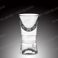 China 50ml Hot Sale Heavy Bottom Bullet Shape Shot Glass Cup for sale