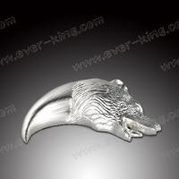China Silver Golden Collections Bear Head Zinc Alloy Medal Label for sale