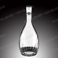 China Crystal White Flint Glass Bottle 750ML For Luxury Liquor for sale