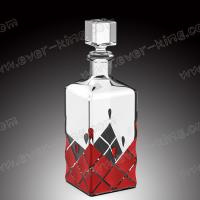China Crystal White Flint Cognac Glass Bottle 750ML For Luxury Liquor And Spirit for sale