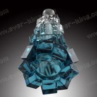 China Ice Block Shaped 750ml Clear Flint Glass Bottles For Brandy for sale