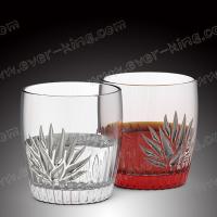 China 2OZ Custom Round Colored Clear Glass Cup Shot Glass for sale