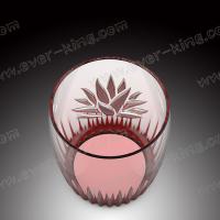 China Custom Soda Lime Drinking Beer Glass Round Shaped for sale