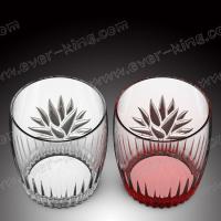 China 2OZ Custom Round Colored Clear Glass Cup Shot Glass for sale
