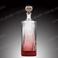 China Super Flint Round Liquor Glass Bottle Empty Customized 750ml for sale
