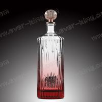 China Super Flint Round Liquor Glass Bottle Empty Customized 750ml for sale