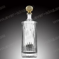 China Whisky Brandy Empty Glass Bottles 750ml With Stopper Cork for sale