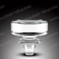 China High End Super Flint Glass Bottle Cap For Luxury Liquor for sale