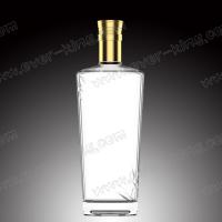 China Screw Cap Custom Glass Bottle For Tequila Liquor Spirits for sale