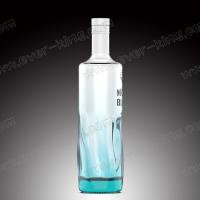 China Offset Printing Liquor Vodka Spirit Glass Custom With Aluminum Cap for sale
