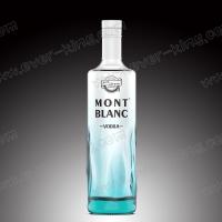 China Offset Printing Liquor Vodka Spirit Glass Custom With Aluminum Cap for sale