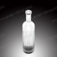 China Frosting Surface 700ml Single Glass Bottle For Liquor for sale