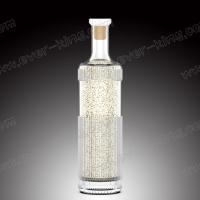 China Different Shapes White Glass Liquor Bottle Frosting 500ml 1.5L for sale