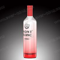 China Luxury 700ml Empty Vodka Bottle With Glass Cap for sale