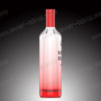 China Luxury 700ml Empty Vodka Bottle With Glass Cap for sale