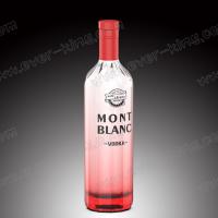 China Luxury 700ml Empty Vodka Bottle With Glass Cap for sale