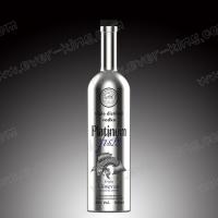 China Electroplated Spirit Wine Vodka Glass Liquor Bottle Customized 500ml for sale