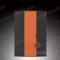 China Luxury PU Leather Cardboard Packaging For Brandy Wine Gift Box for sale