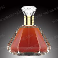 China Custom Luxury Diamond Spirits Brandy Glass Bottle 700Ml for sale