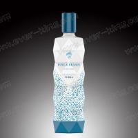 China Custom Vodka Glass Bottle Decal Surface Handling With Cork for sale