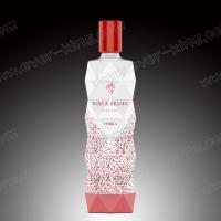 China Custom Vodka Glass Bottle Decal Surface Handling With Cork for sale