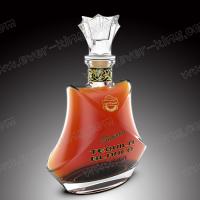 China 750ML New Design Tequila Glass Bottle With Glass Lid for sale