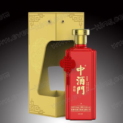 China Magnetic Piercing Liquor Bottle Boxes with Custom Cardboard for sale