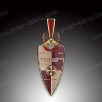 China Custom Embossing Stamping Sticker Spirits Metal Label for sale