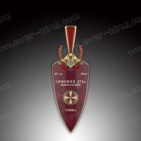 China Custom Shield Stickers Printing Metal Liquor Bottle Label Waterproof for sale