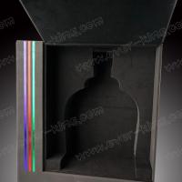 China Stamping Printing Black Luxury Magnet Packaging Box Custom Designed for sale