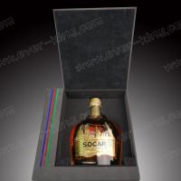 China Stamping Printing Black Luxury Magnet Packaging Box Custom Designed for sale