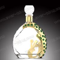 China Brandy Decanter Cognac Whisky Glass Wine Bottle Empty Custom Design for sale